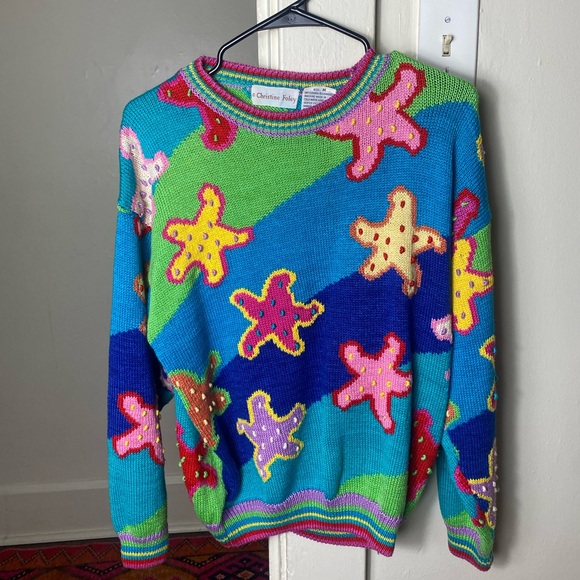 Christine Foley | Sweaters | Christine Foley Starfish Vintage Sweater ...